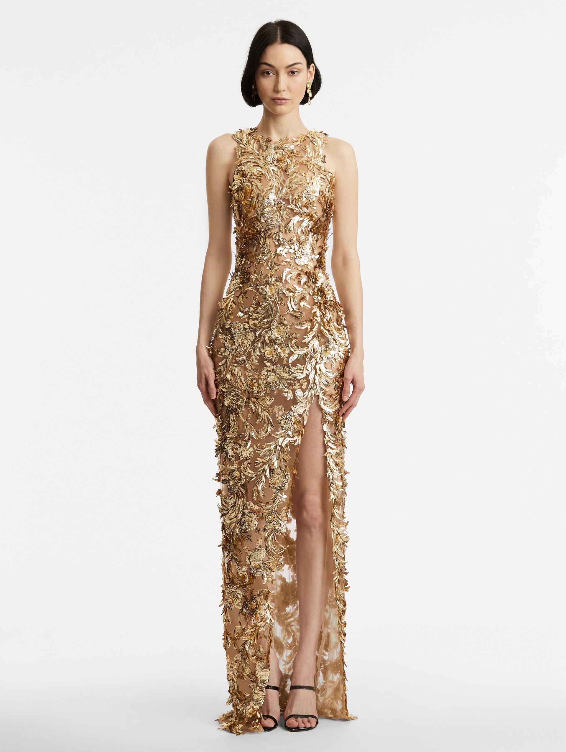 Fern Embroidered Gown
