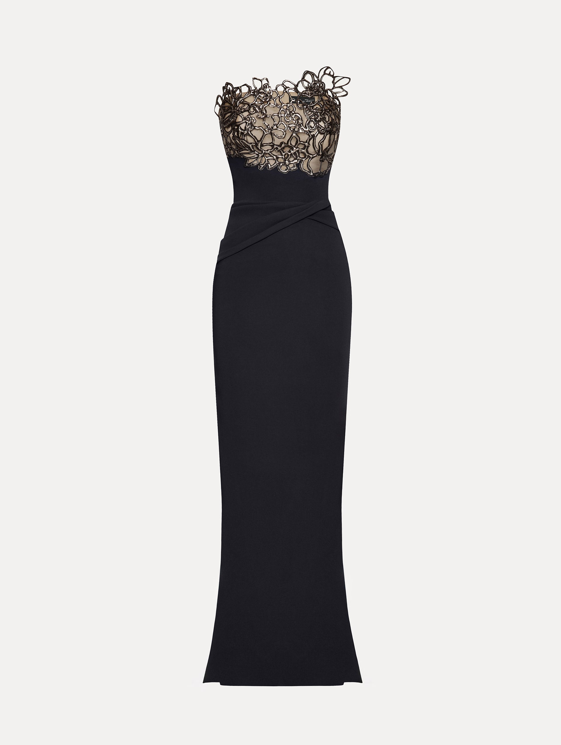 oscar de la renta Rubber Lace Cady Gown Online Sale | Clothing