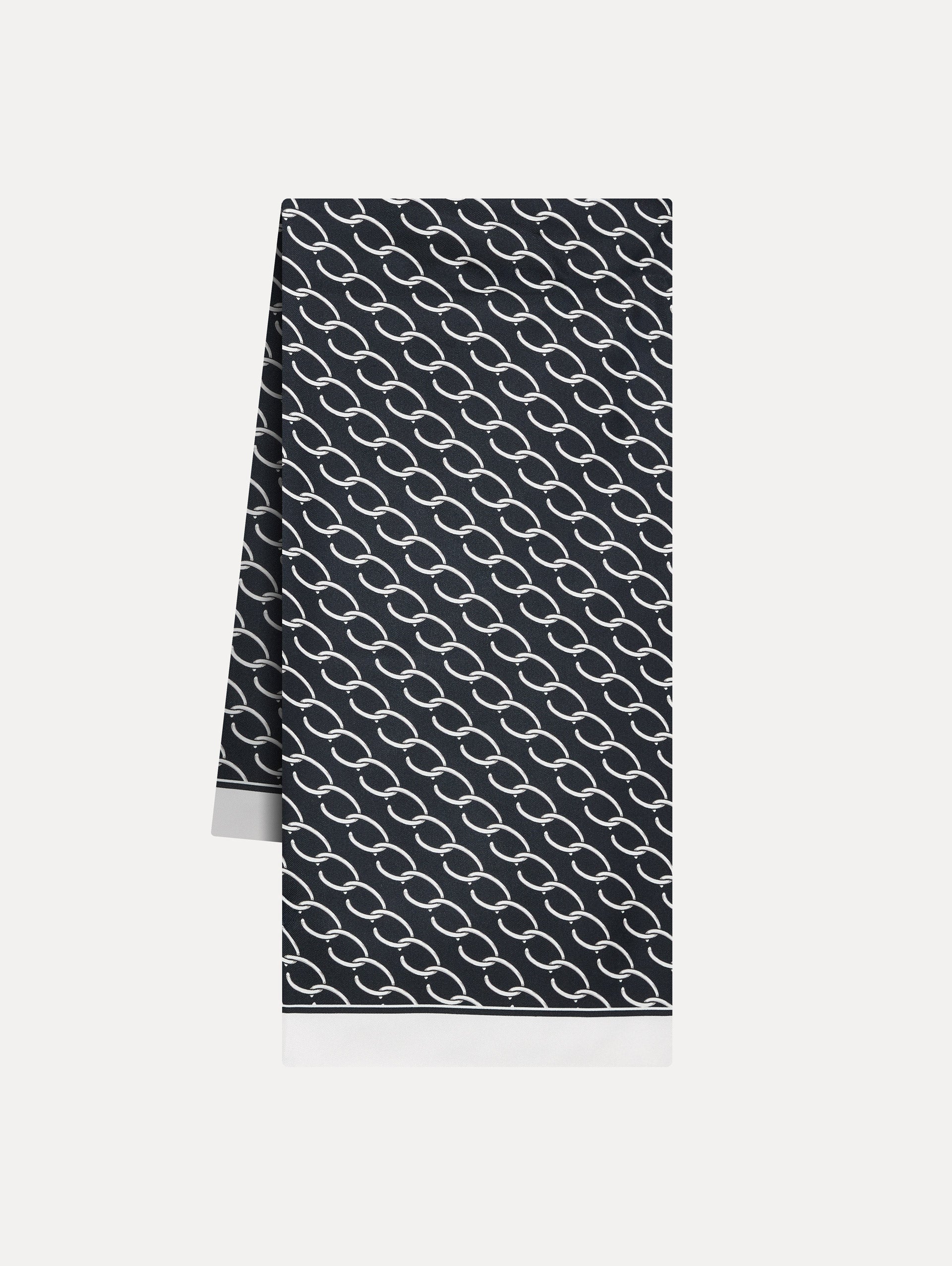 Oscar Chain-Link Silk Scarf