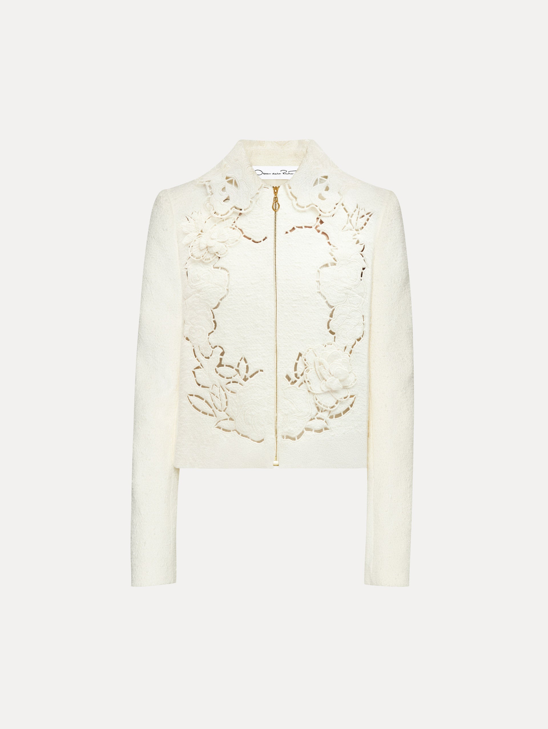 English Rose Cutout Tweed Jacket