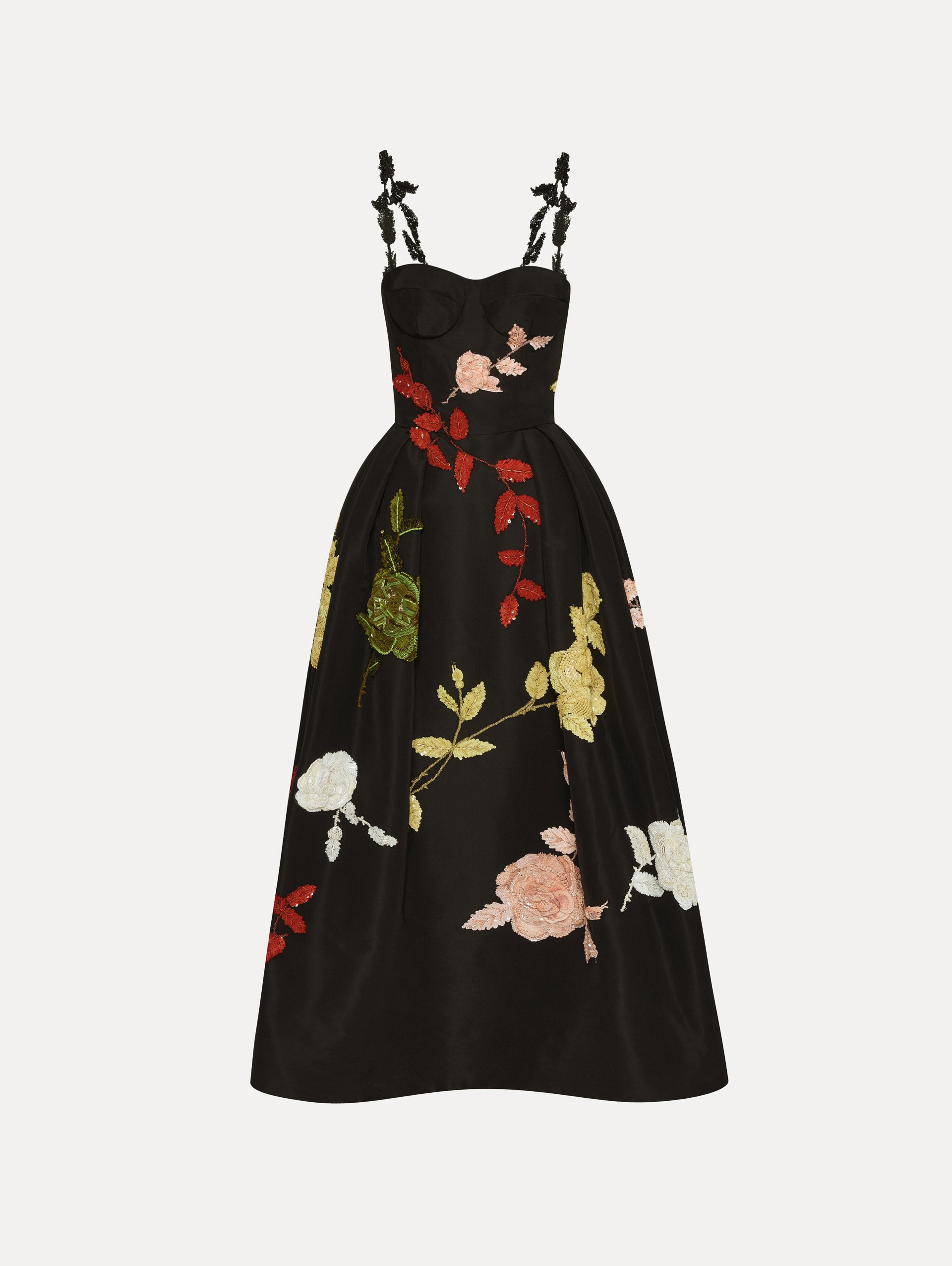 English Rose Embroidered Cocktail Dress