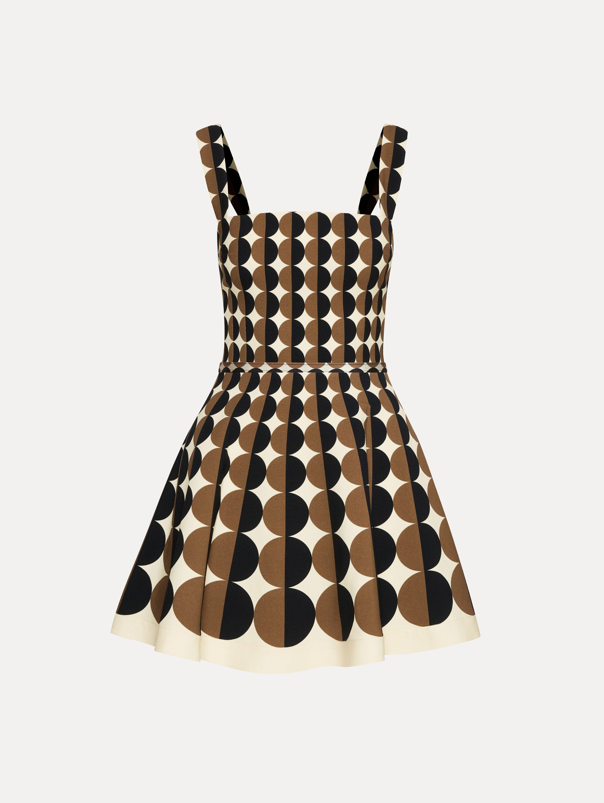 Geometric Circle Wool Dress