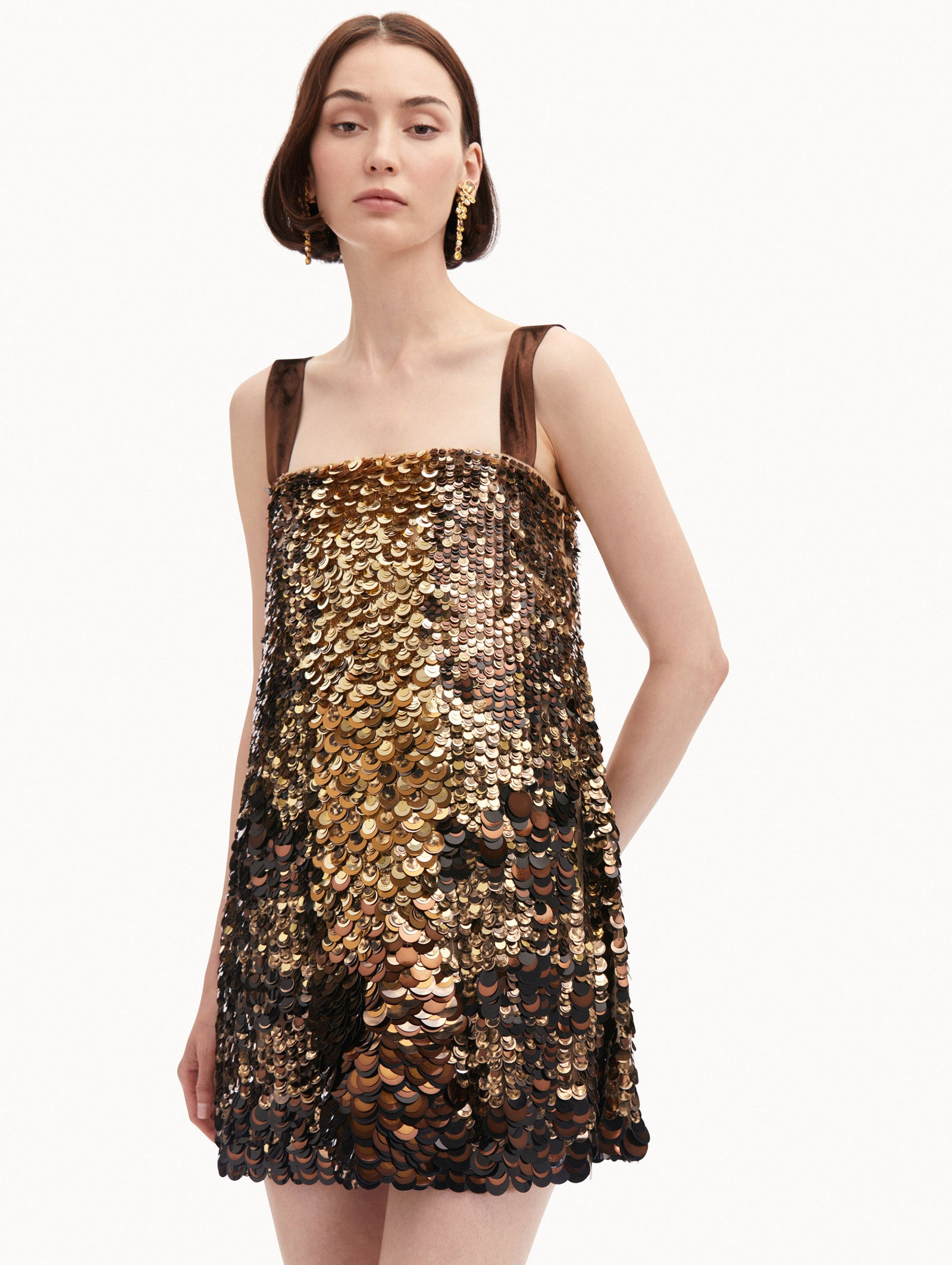 Ombre Paillette Cocktail Dress